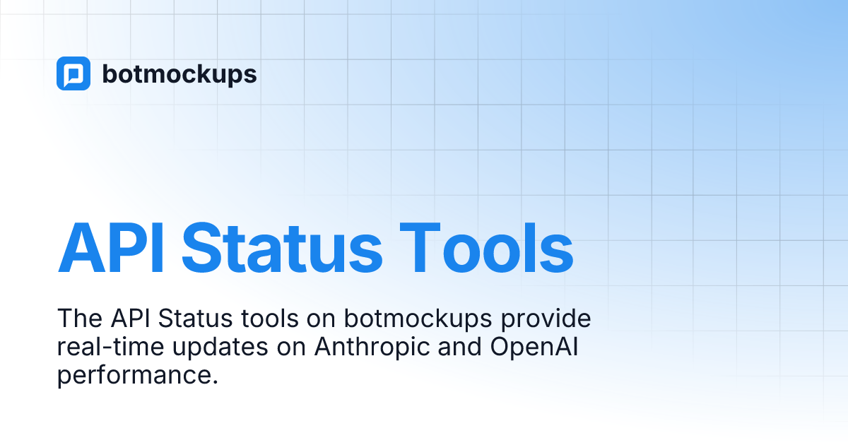 API Status Tools | botmockups